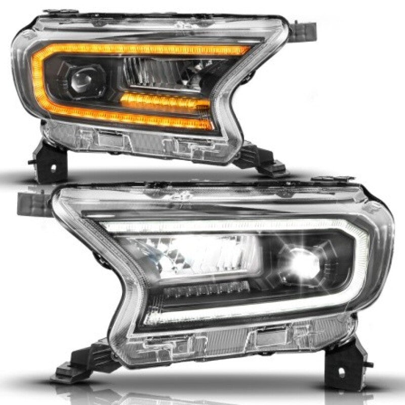 ANZO 19-23 Ford Ranger (Factory Halogen Model) Full LED Proj Headlight ...